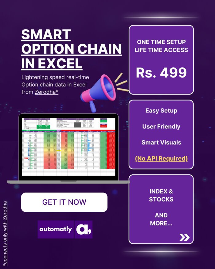 Smart Option Chain Excel_Zerodha - Automatly